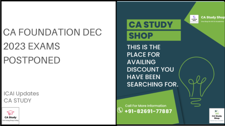 CA Foundation Notes | CA Study