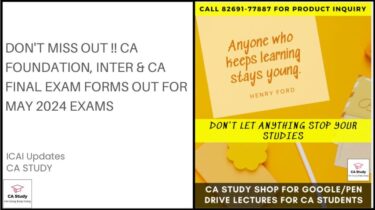 CA Foundation Notes | CA Study Web