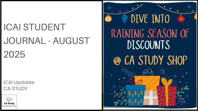 ICAI Student Journal | CA Study Web